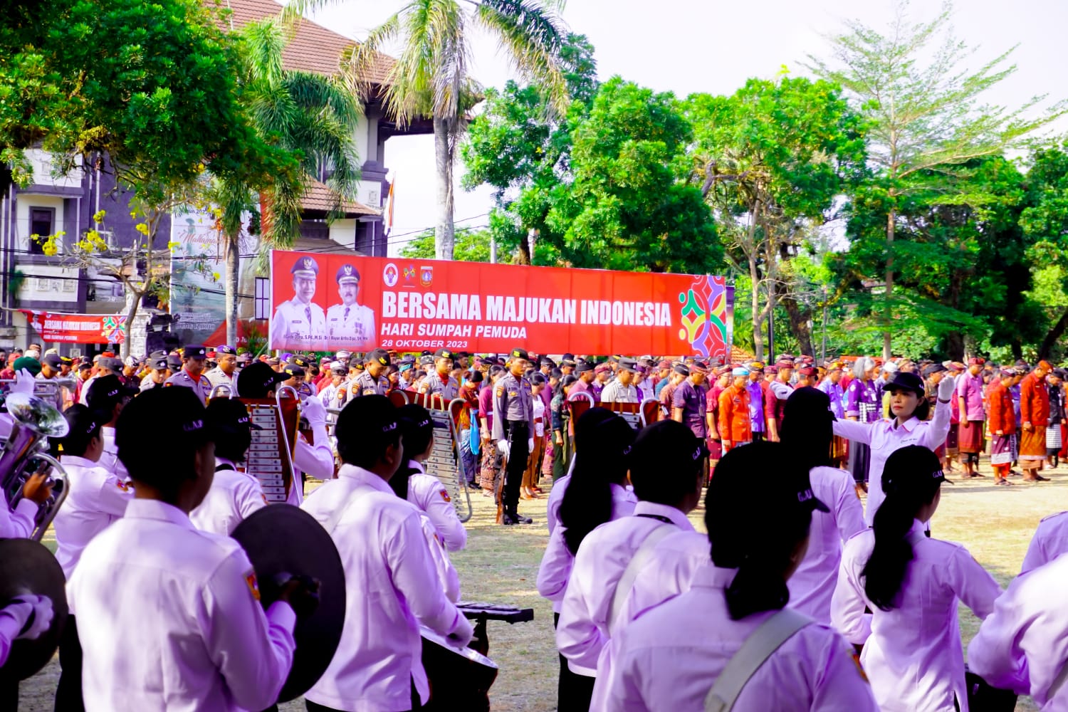 Upacara peringatan Hari Sumpah Pemuda ke 95 Tahun 2023 – Badan Kesbangpol Karangasem